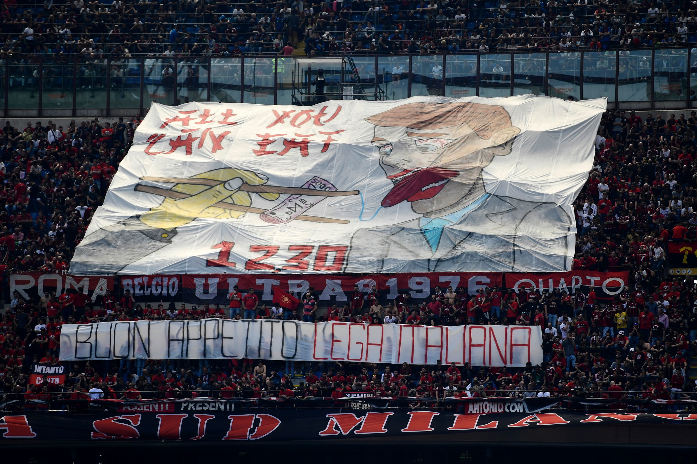 Il derby di Milano parte dalle curve | Foto - Sportmediaset