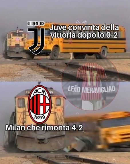 Milan, poker alla Juventus: i migliori meme | Foto - Sportmediaset