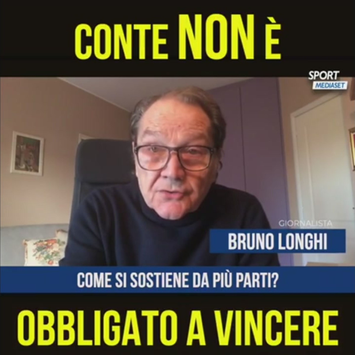 Bruno Longhi: "Conte non è obbligato a vincere" | Video - Sportmediaset