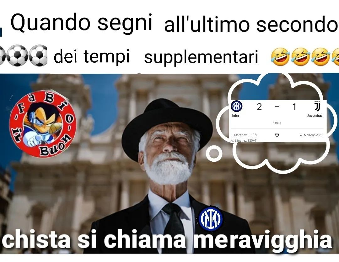 Inter-Juventus, i migliori meme della Supercoppa italiana