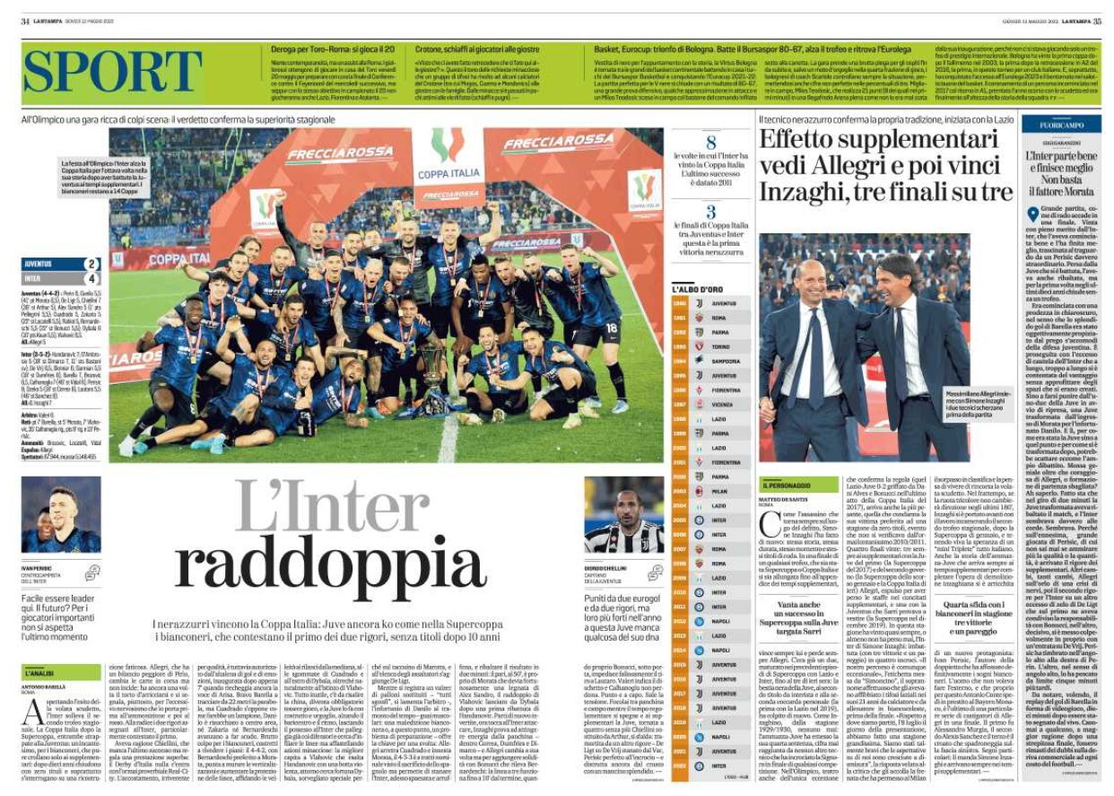 I giornali del 12 maggio