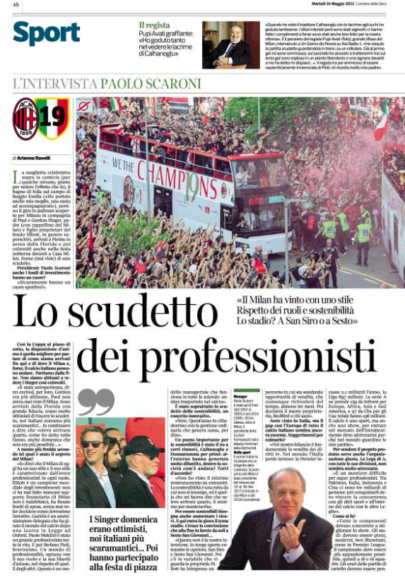 I giornali del 24 maggio