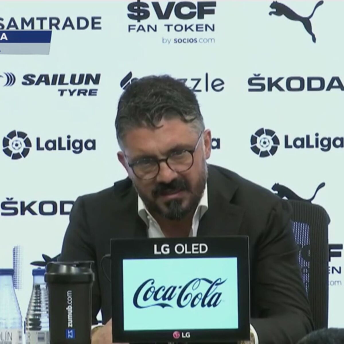 Gattuso, show in conferenza