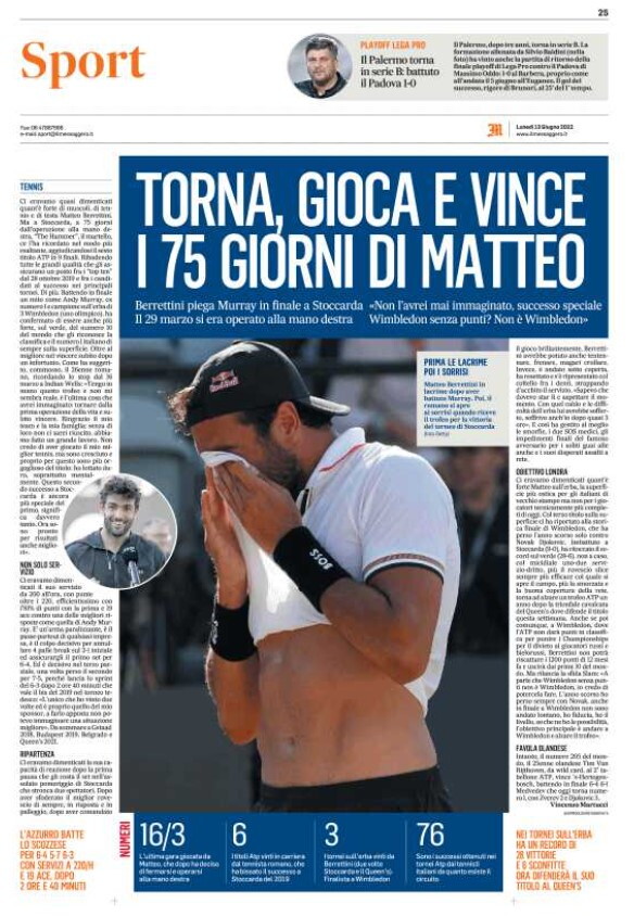 I giornali del 13 giugno