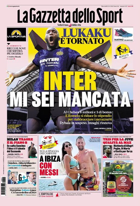 I giornali del 22 giugno