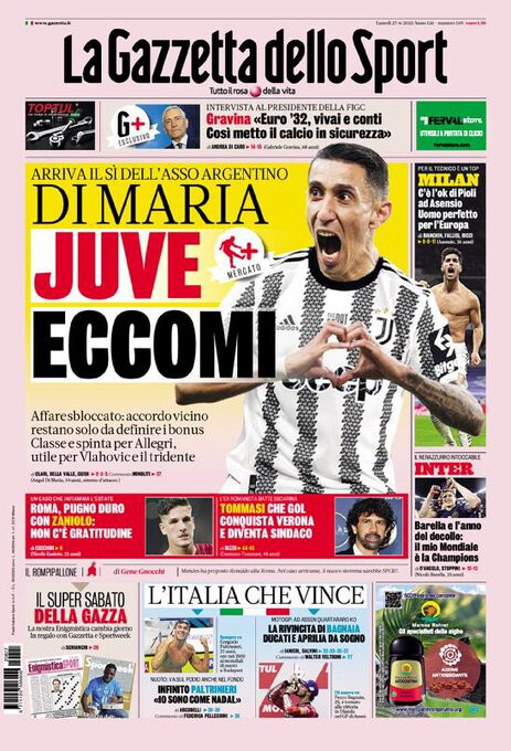 I giornali del 27 giugno