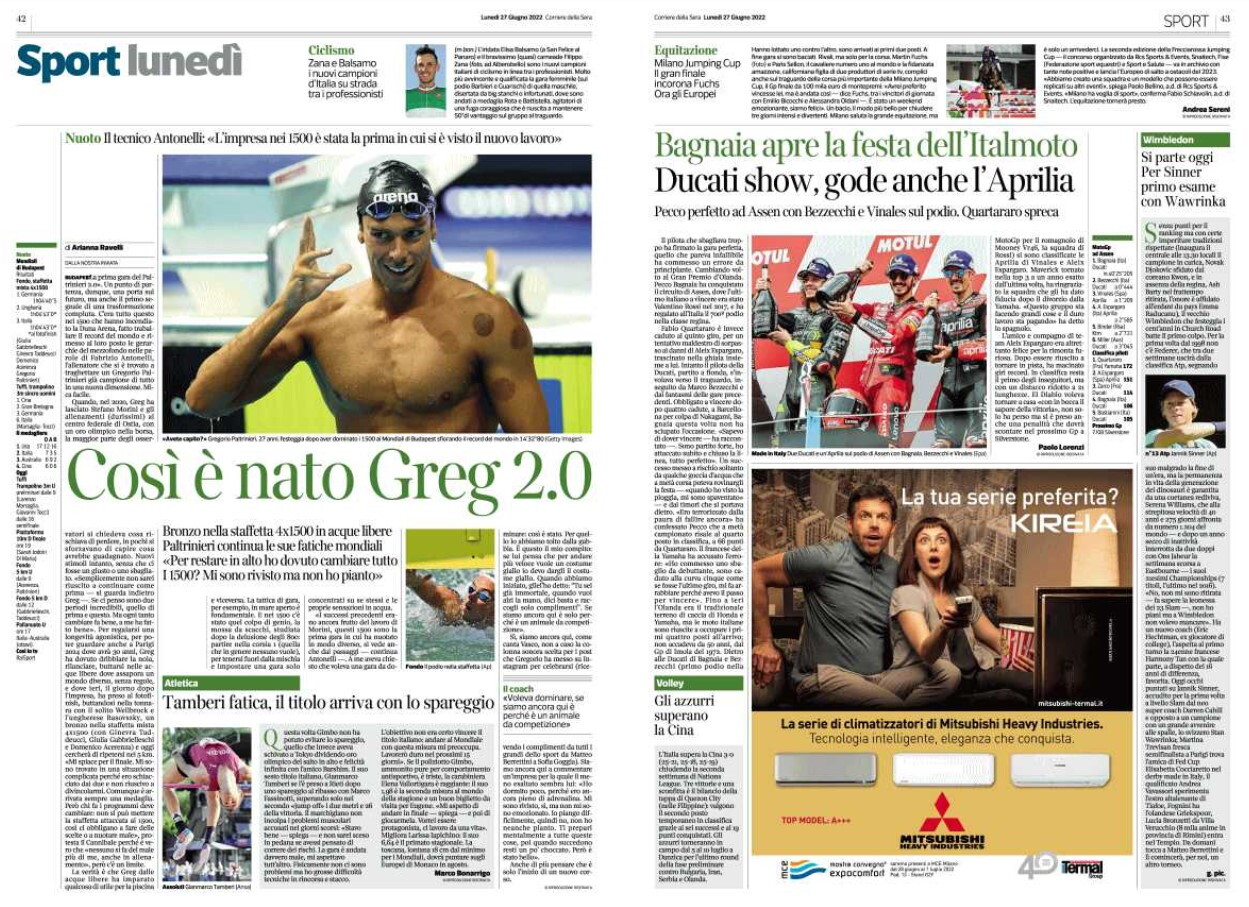 I giornali del 27 giugno