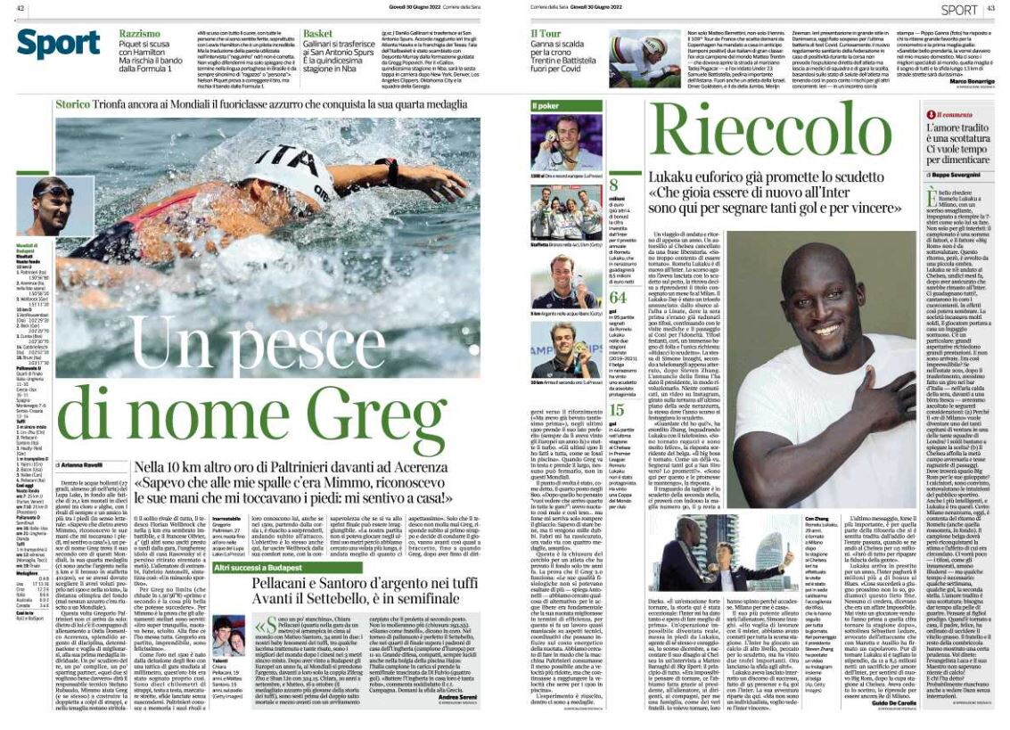 I giornali del 30 giugno