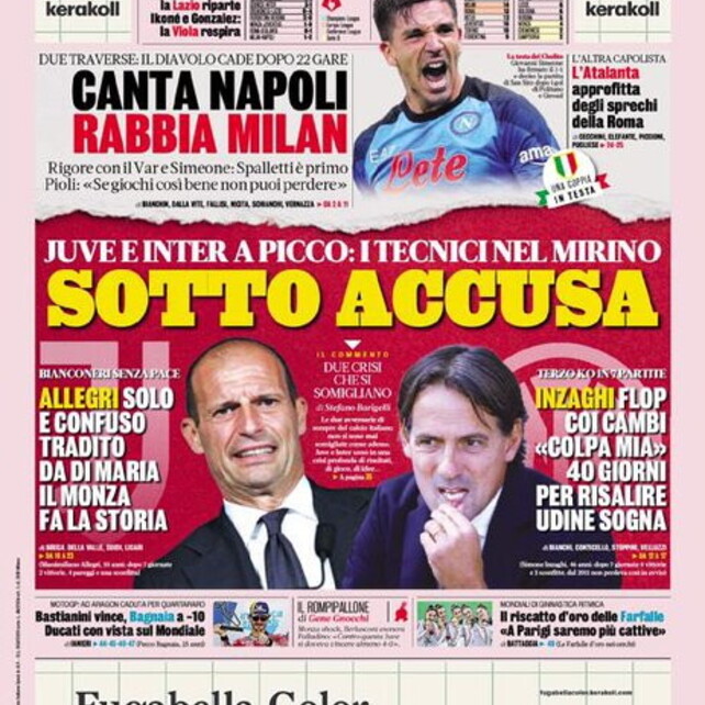 I giornali: 19 settembre