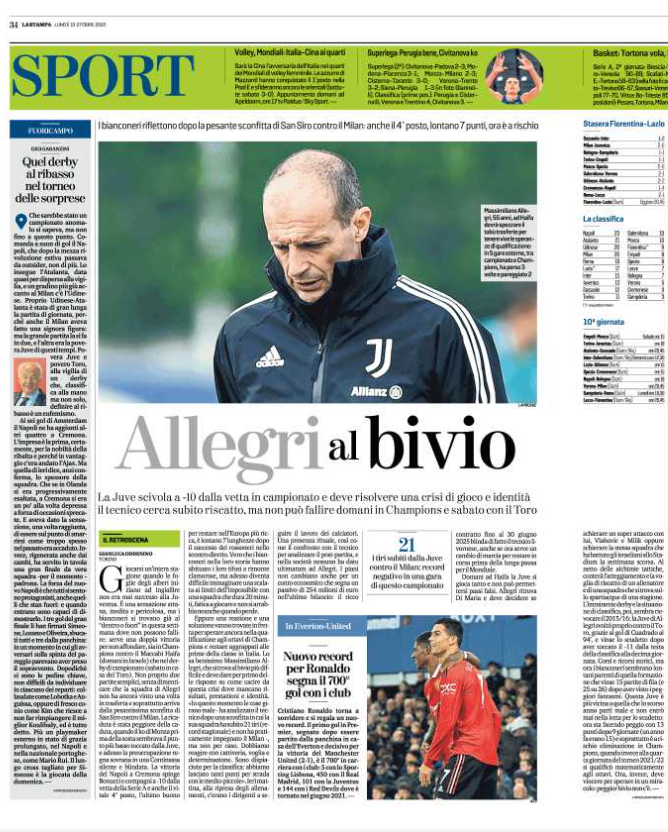 I giornali: lunedì 10 ottobre 2022