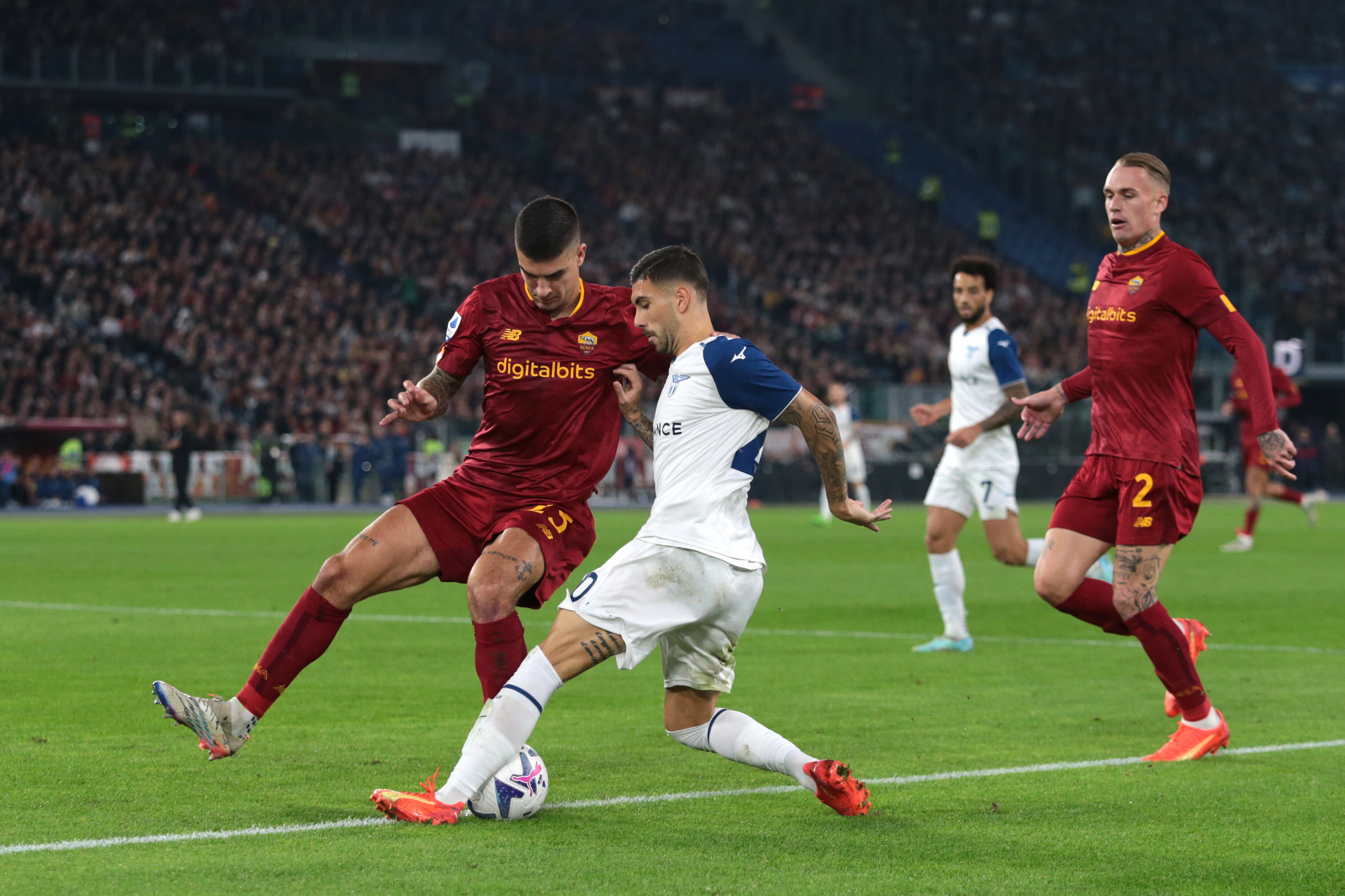 Roma-Lazio, le immagini del derby della Capitale