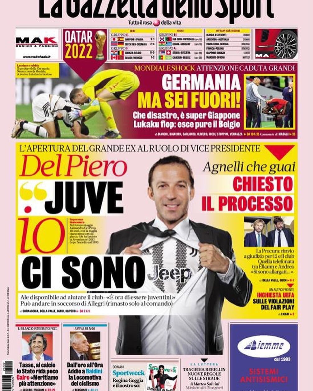 I giornali: venerdì 2 dicembre 2022