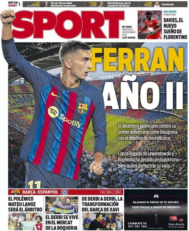 I giornali del 28 dicembre