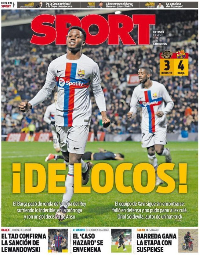 I giornali del 5 gennaio