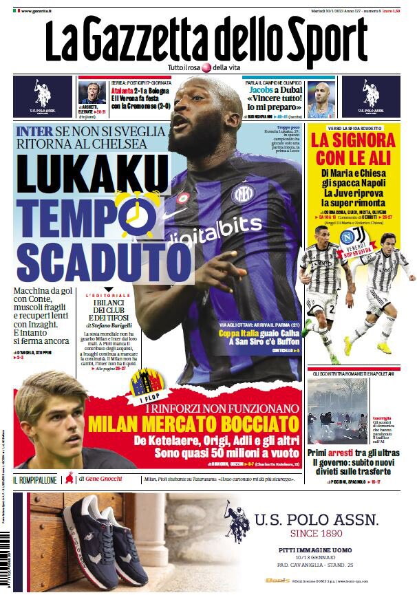 I giornali: martedì 10 gennaio 2023