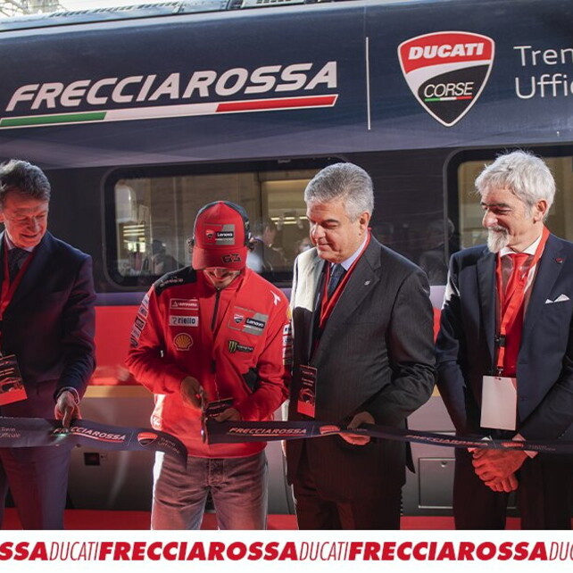 Un Frecciarossa per Bagnaia e la Ducati