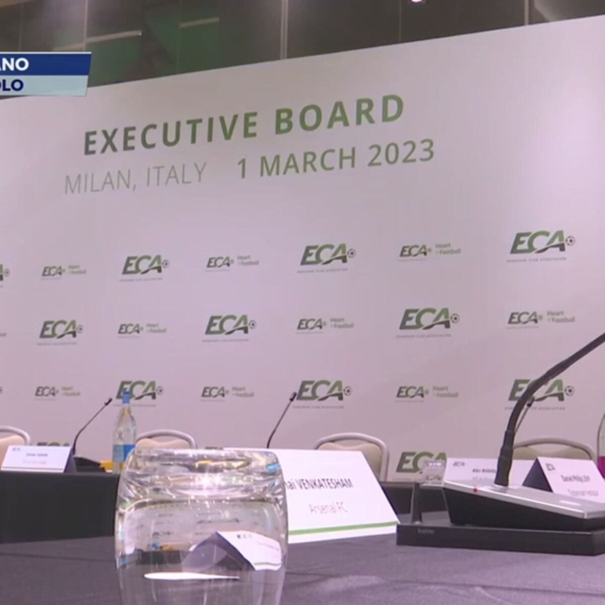 La riunione Eca a Milano