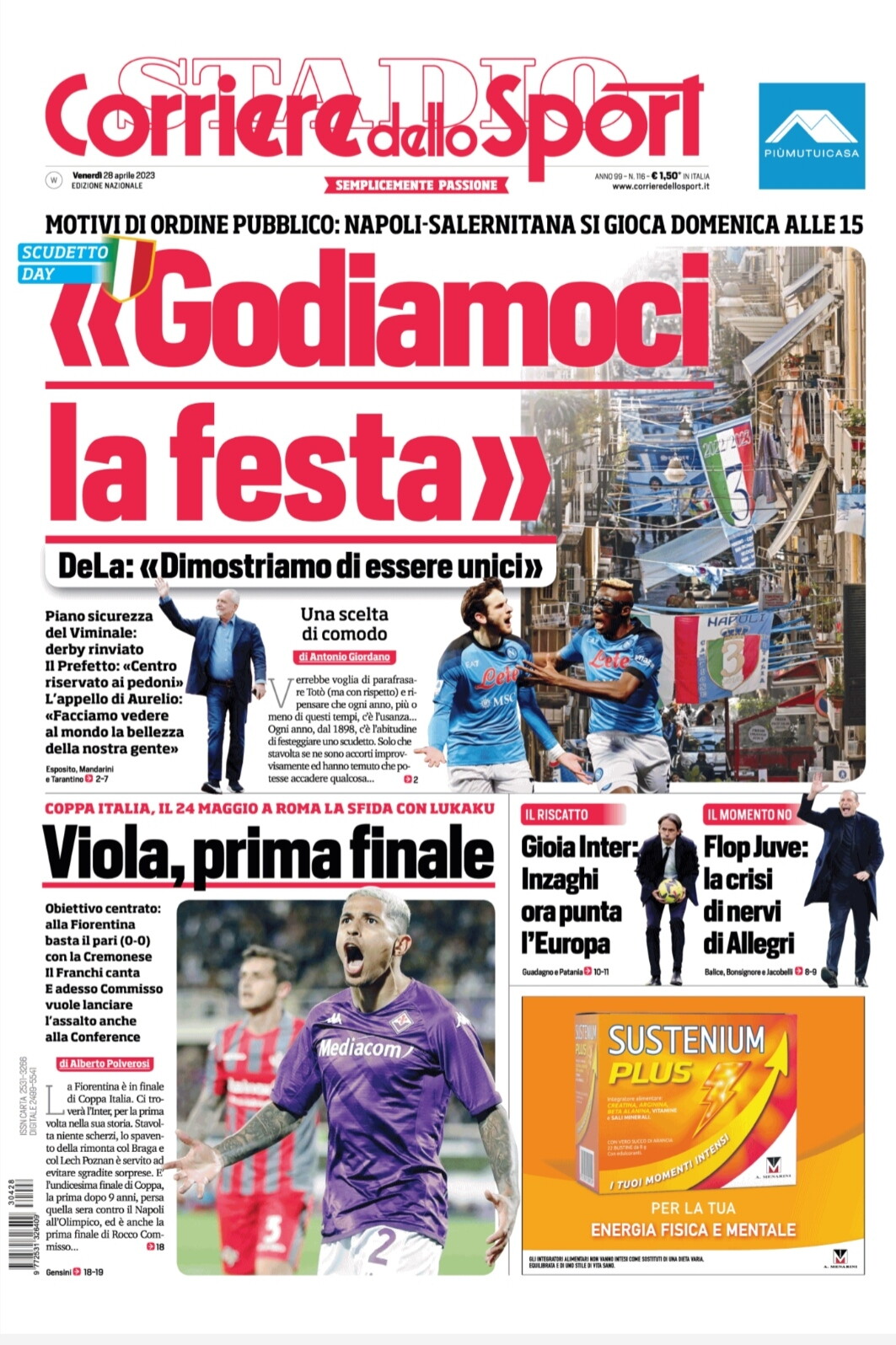 I giornali del 28 aprile 2023