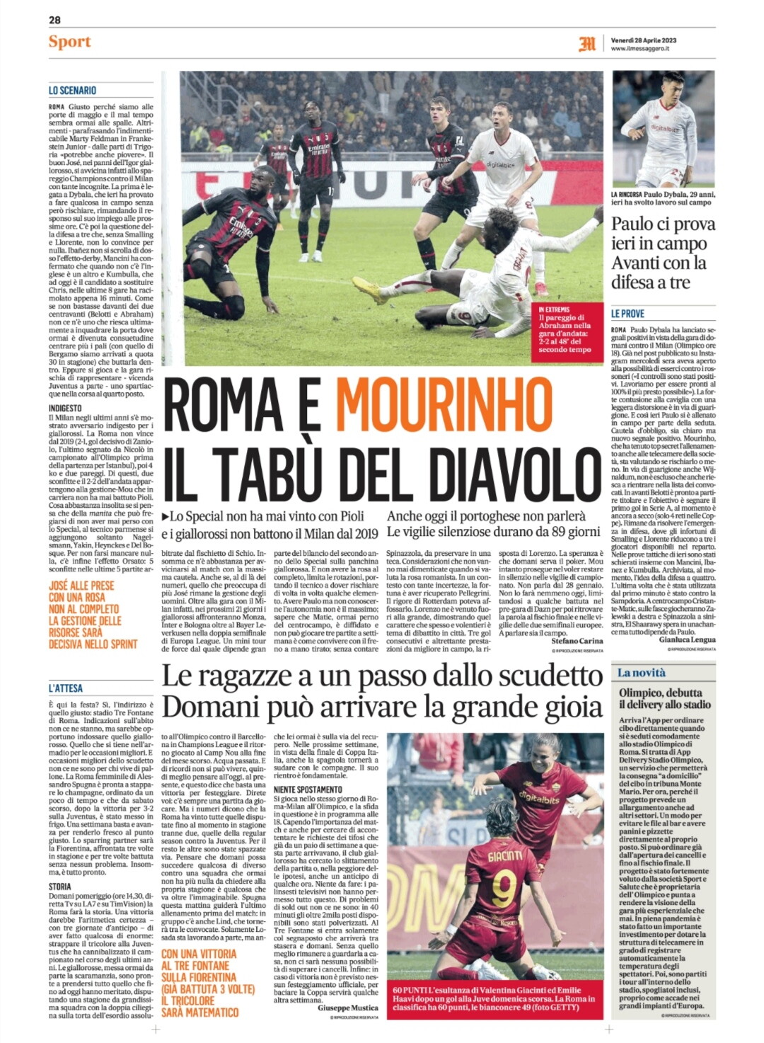 I giornali del 28 aprile 2023