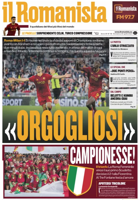 I giornali: domenica 30 aprile 2023