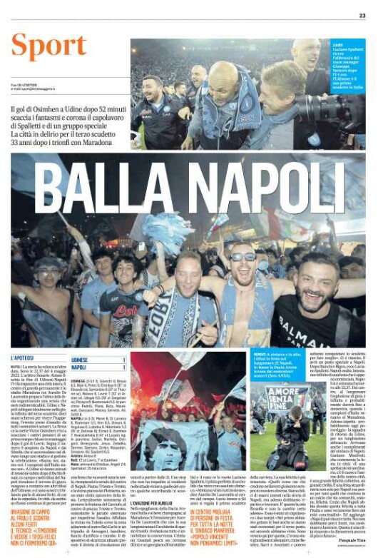 I giornali del 5 maggio 2023