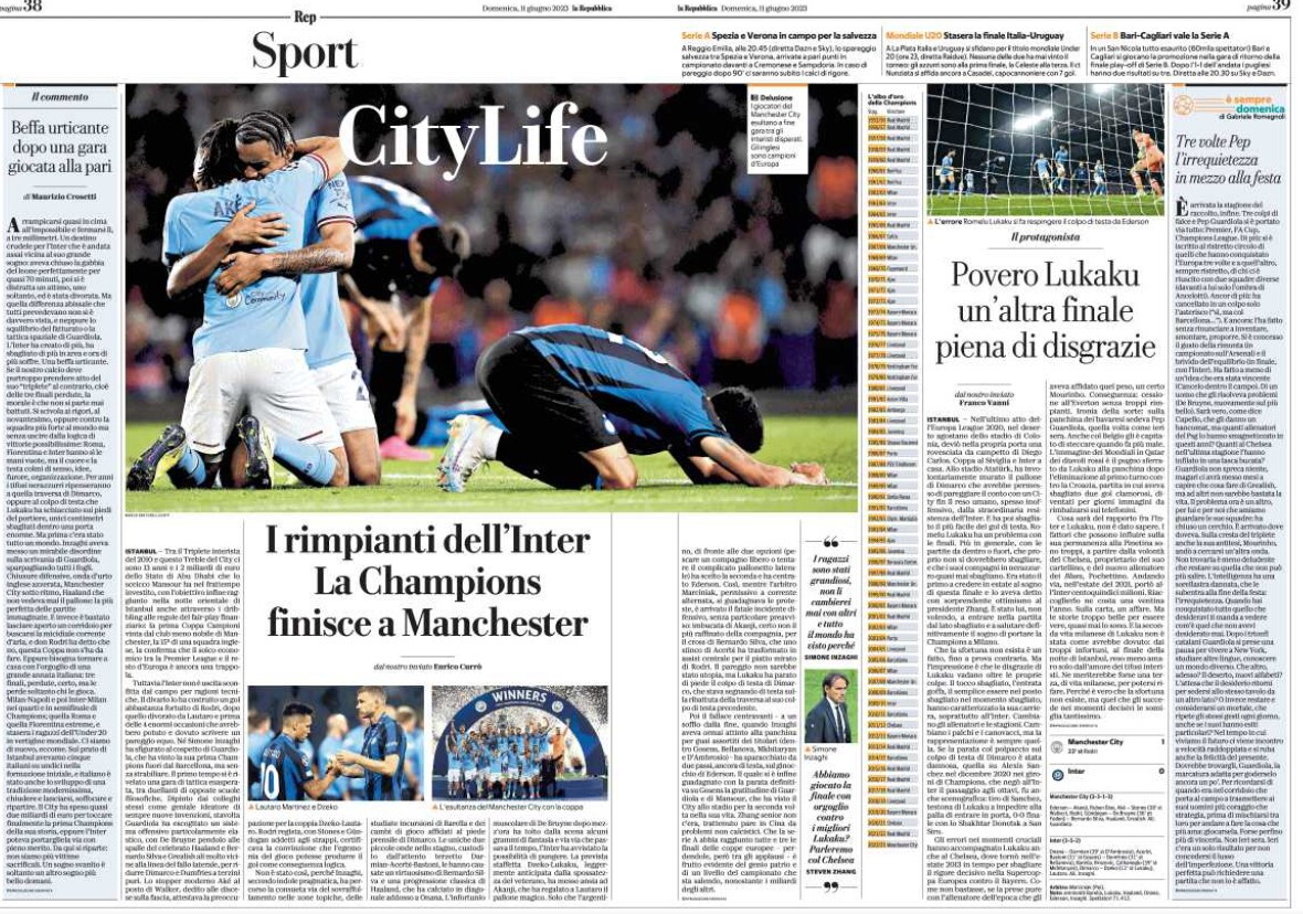 I giornali: domenica 11 giugno