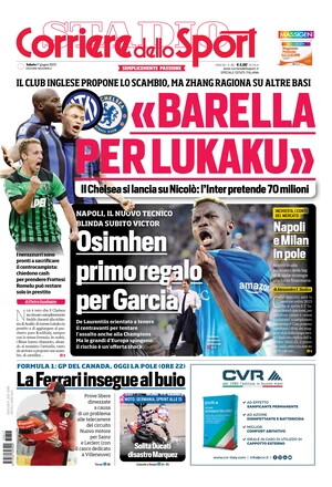 I giornali del 17 giugno 2023