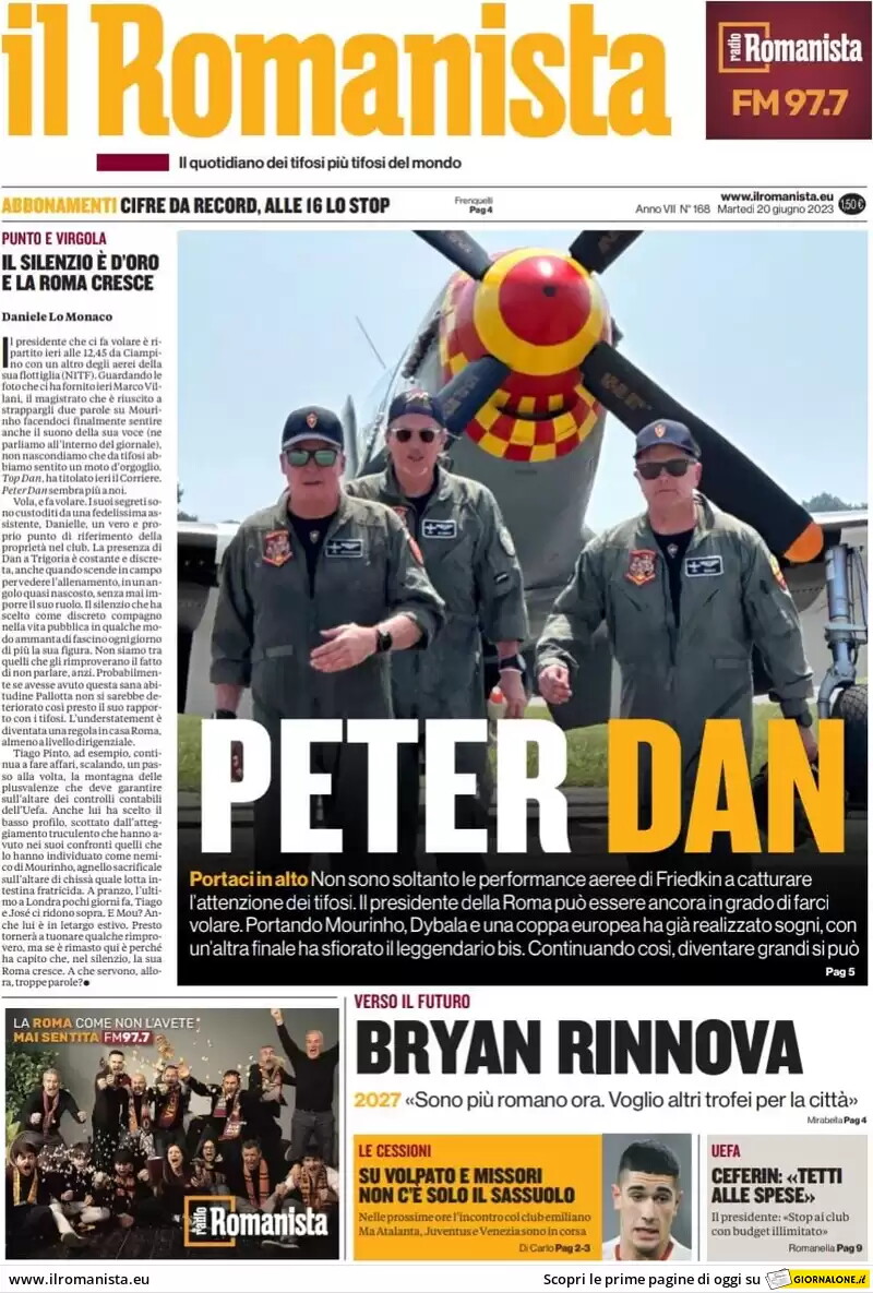 I giornali del 20 giugno 2023