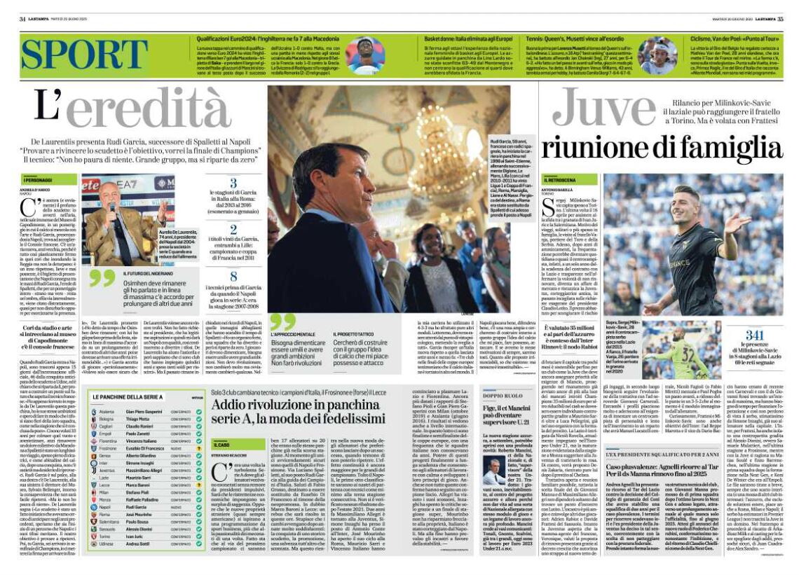 I giornali del 20 giugno 2023