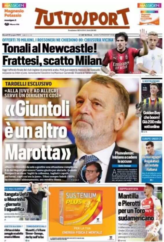 I giornali del 22 giugno 2023