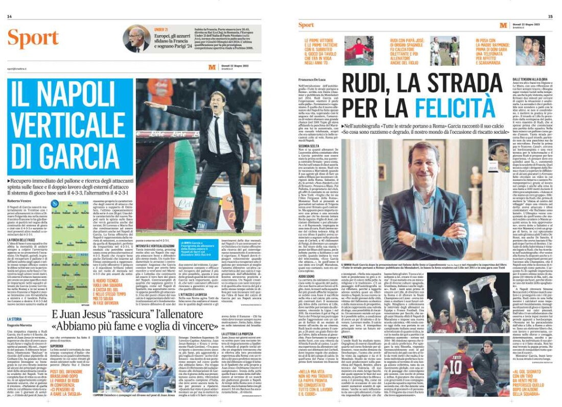 I giornali del 22 giugno 2023