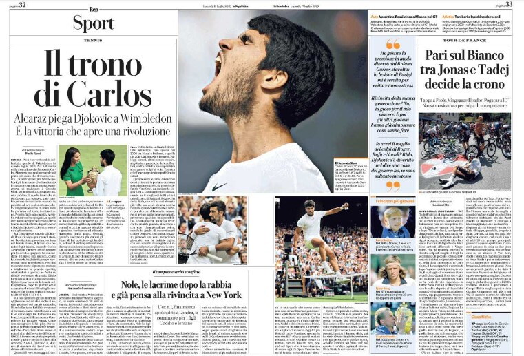 I giornali: lunedì 17 luglio