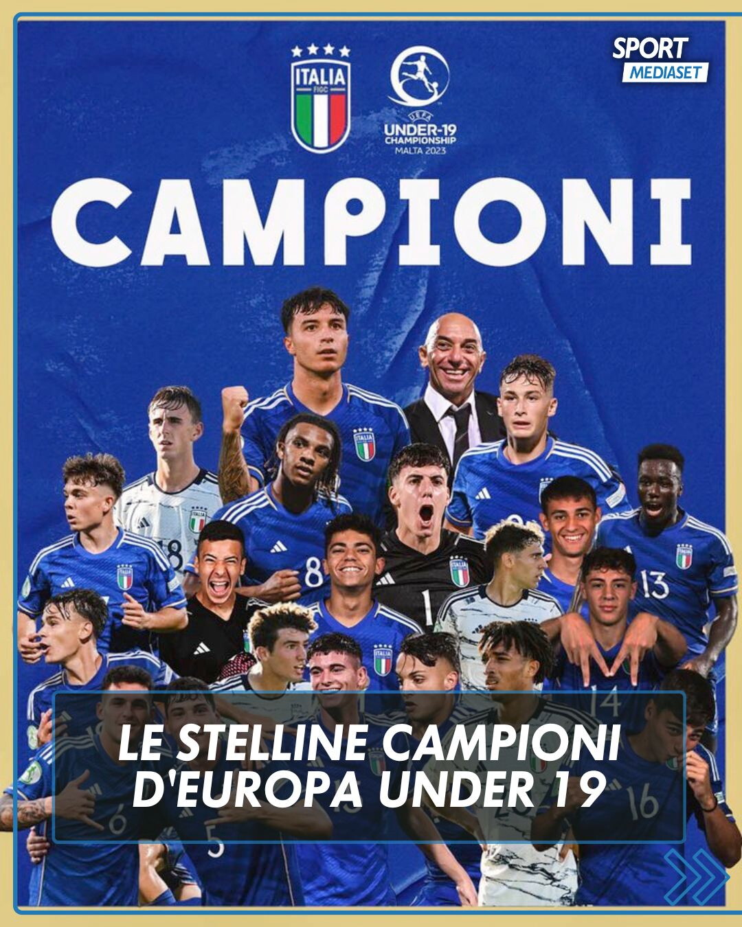 Dai cugini Dellavalle al fratello di Esposito, ecco l'Italia campione d'Europa