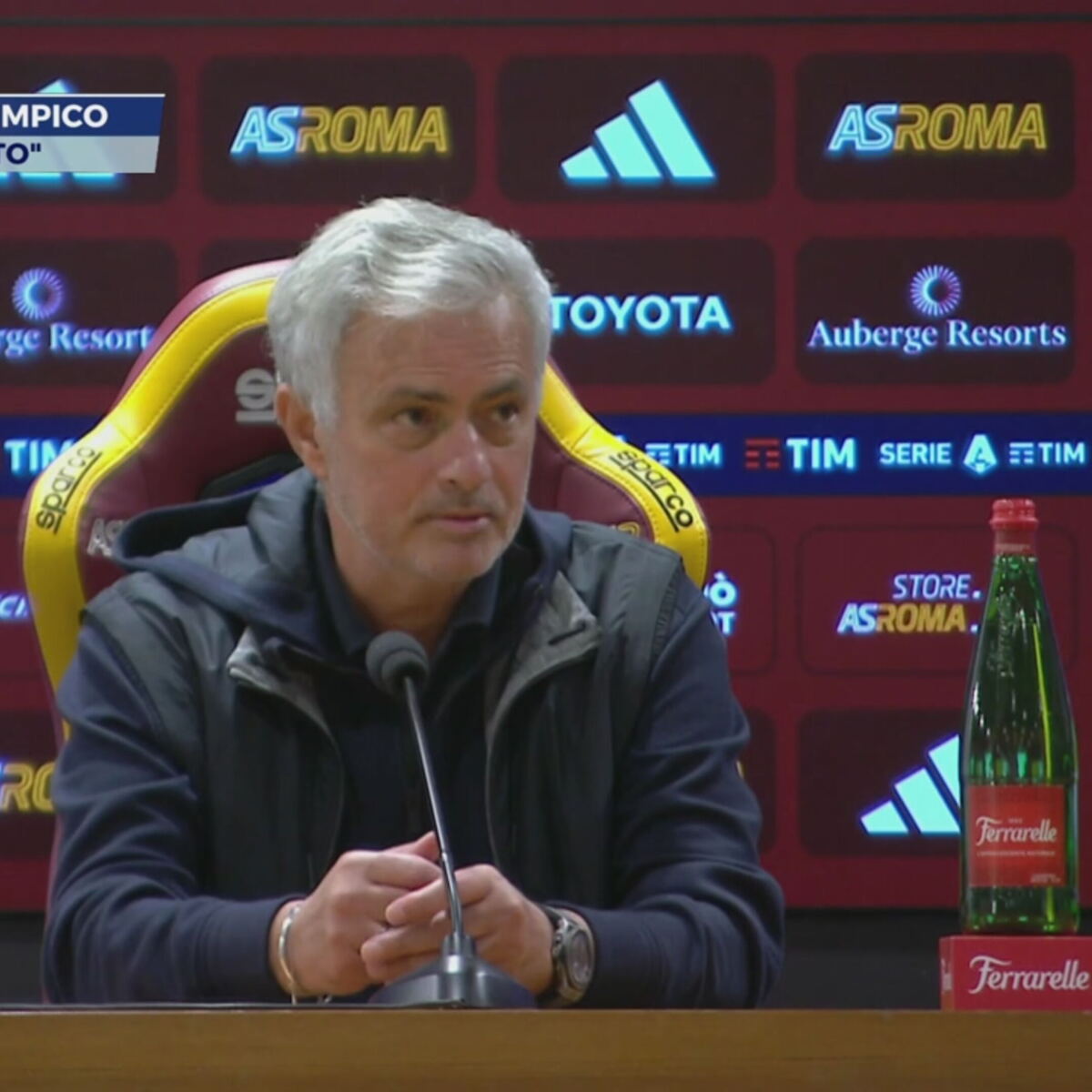 Mou ringrazia l'Olimpico | Video - Sportmediaset