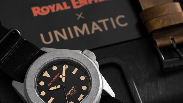 Non solo moto, l'orologio Unimatic per Royal Enfield