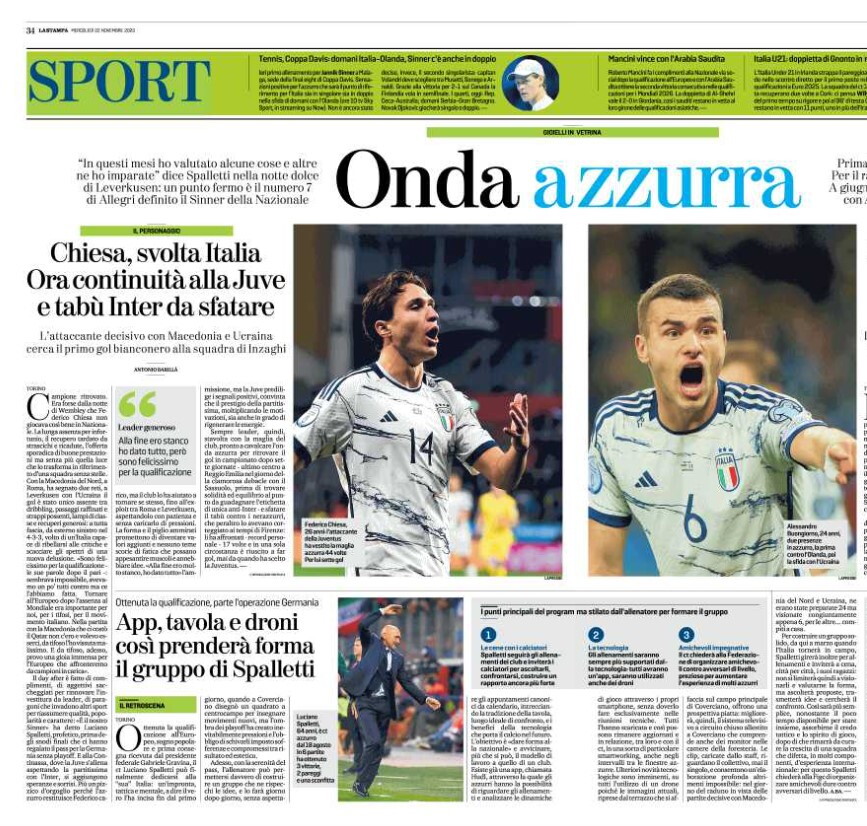 I giornali di mercoledì 22 novembre 2023