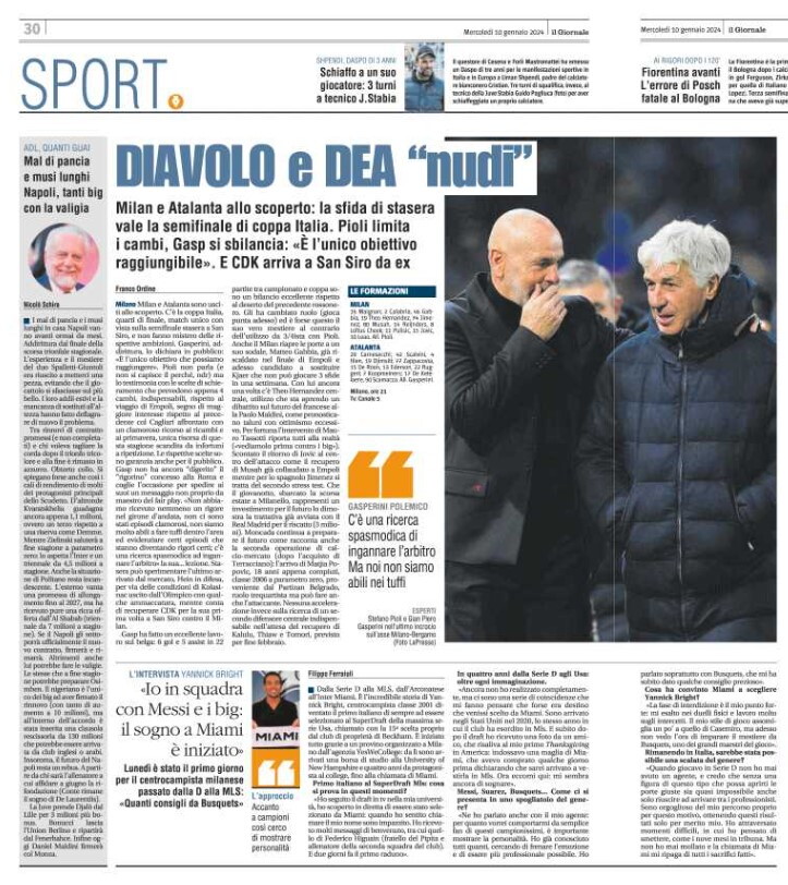 I giornali del 10 gennaio 2024