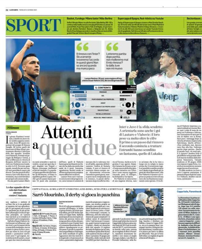 I giornali del 10 gennaio 2024