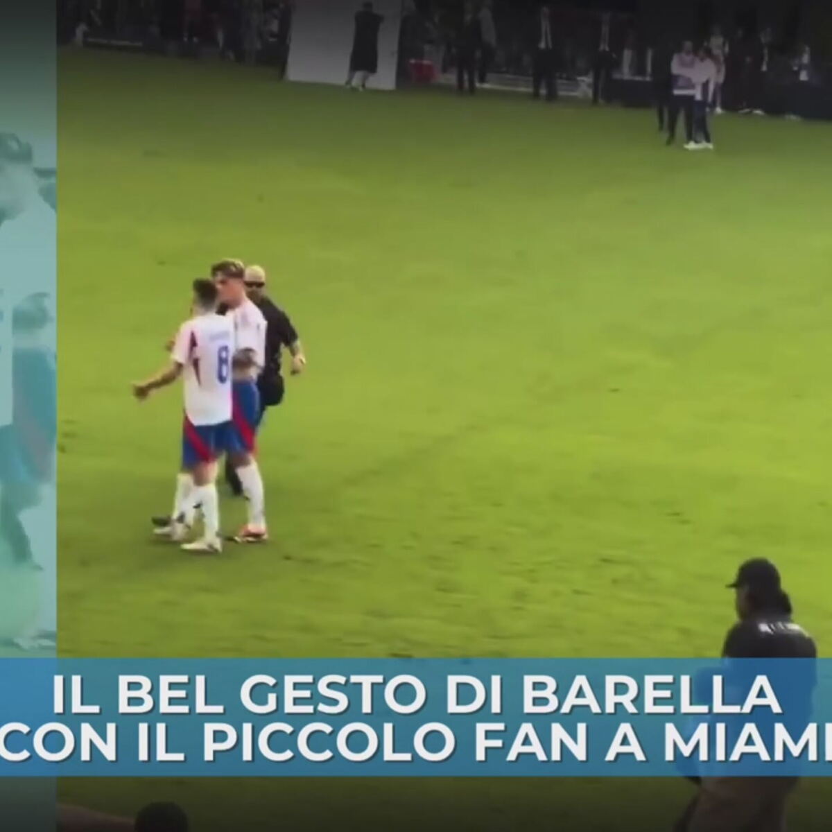 Barella e il bel gesto con il piccolo tifoso a Miami | Video ...