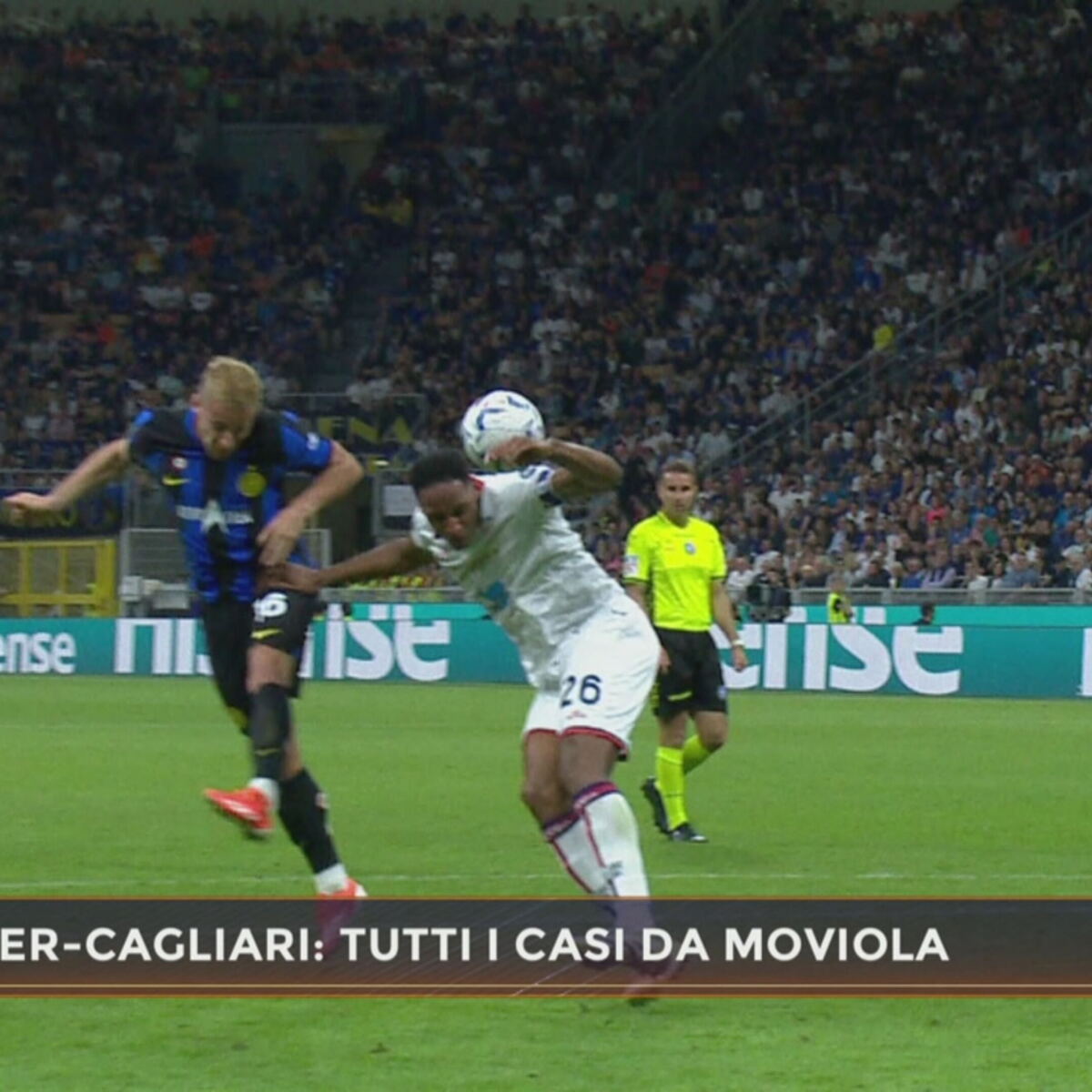 Moviola di Inter-Cagliari: il gol di Viola era da annullare?