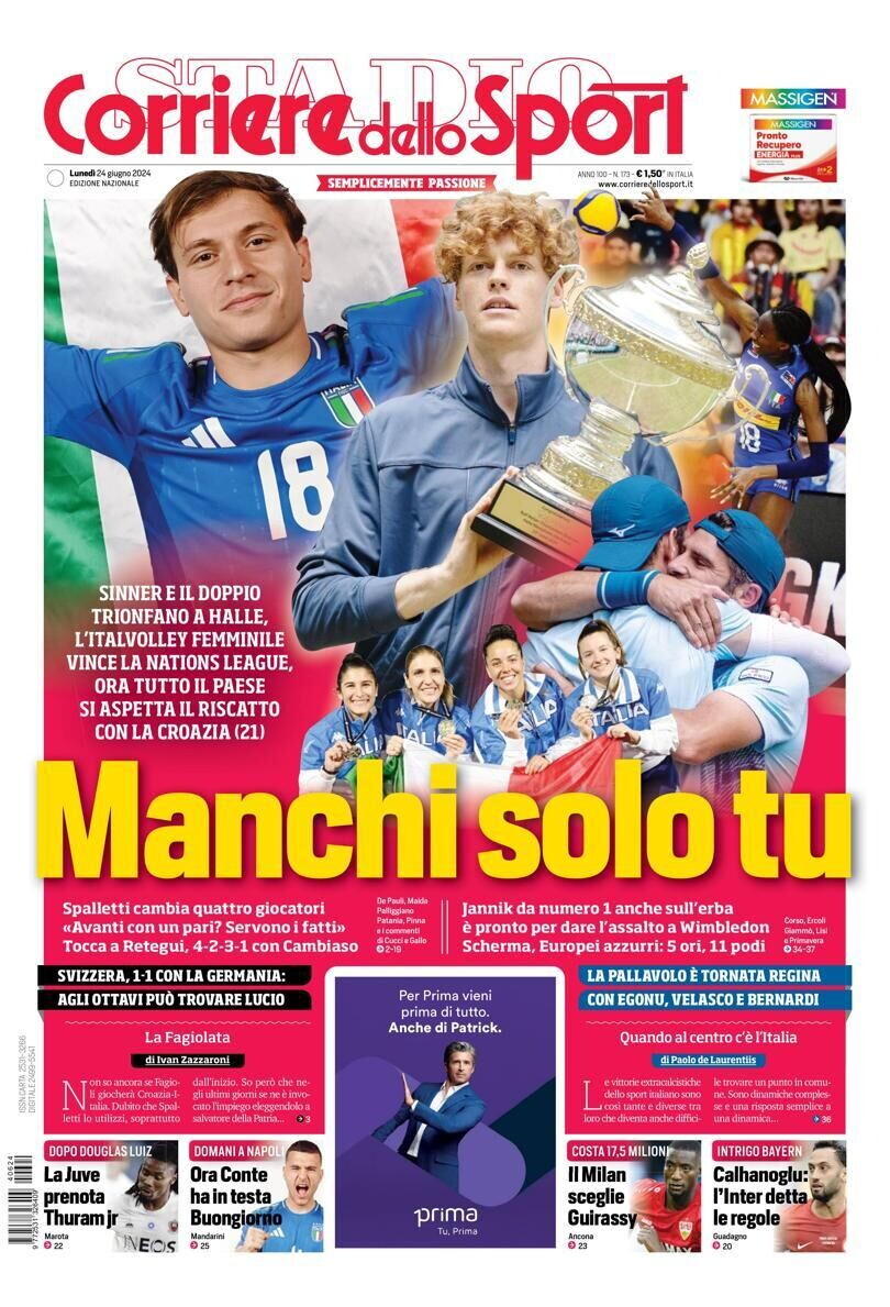 I giornali del 24 giugno 2024