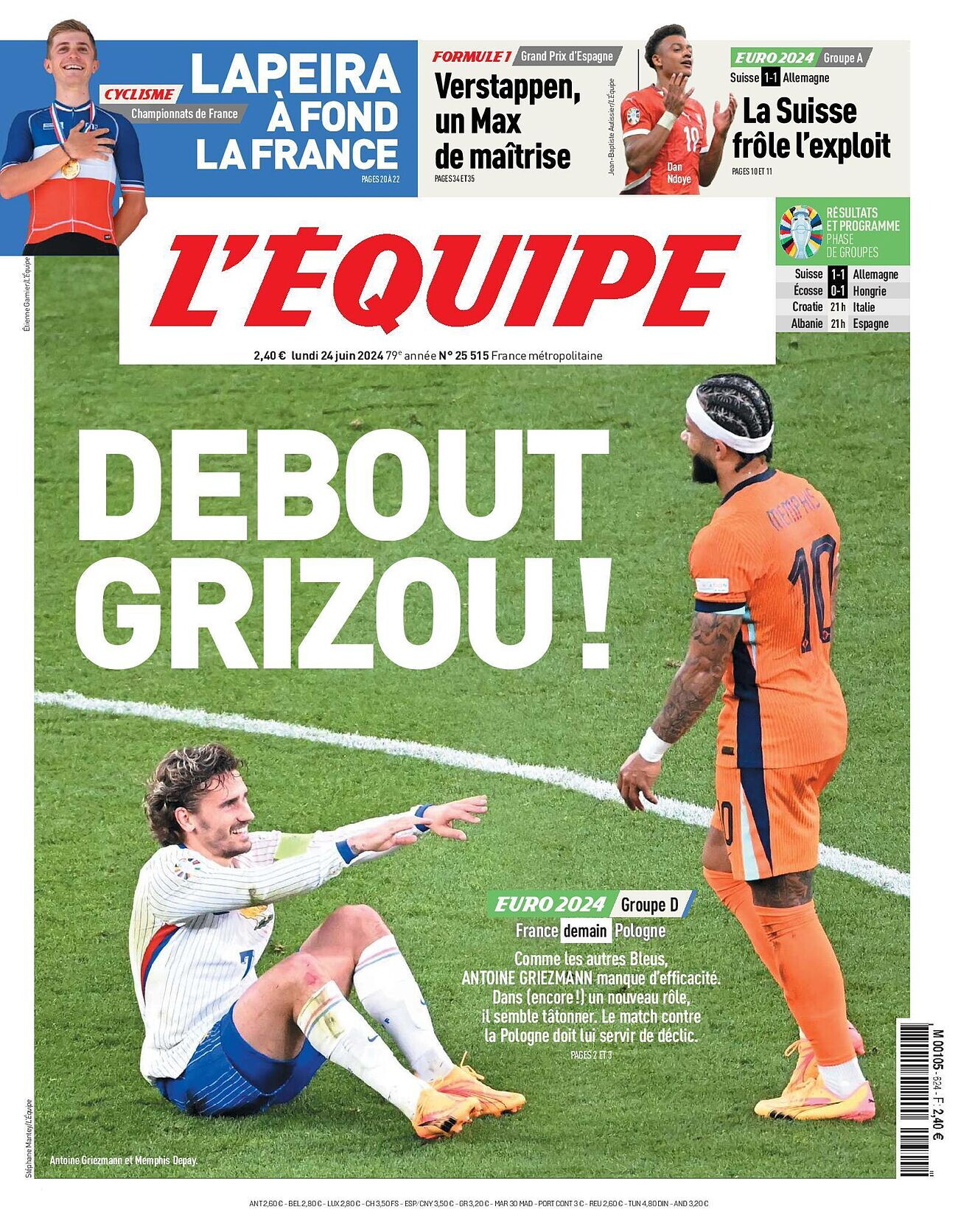 I giornali del 24 giugno 2024