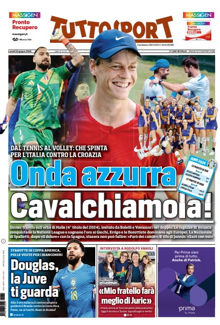 I giornali del 24 giugno 2024