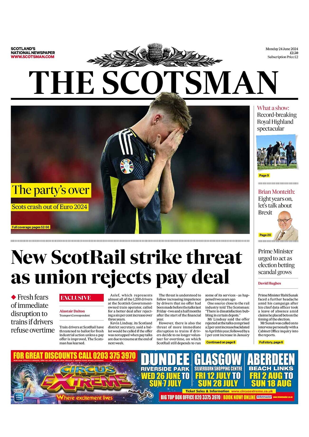 I giornali del 24 giugno 2024