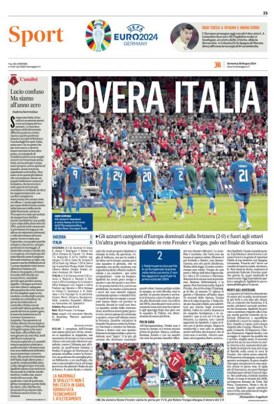 I giornali: domenica 30 giugno 2024