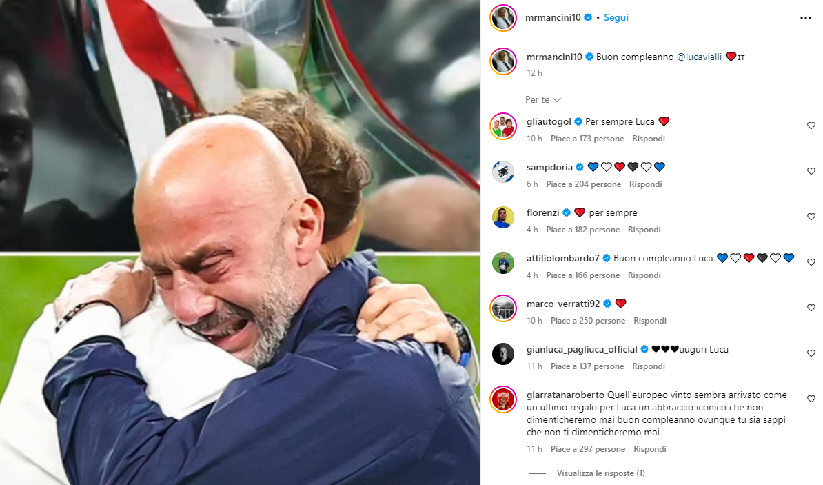 "Auguri Luca. Un bacio fin lassù", i ricordi social di Gianluca Vialli ...
