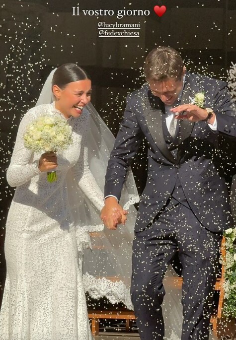 A Grosseto il matrimonio tra Federico Chiesa e Lucia Bramani